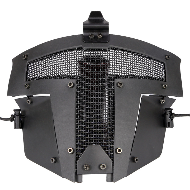 Topeng Pelindung Wajah Penuh Wzjp - Helm Taktis Gaya Prajurit/Spartan