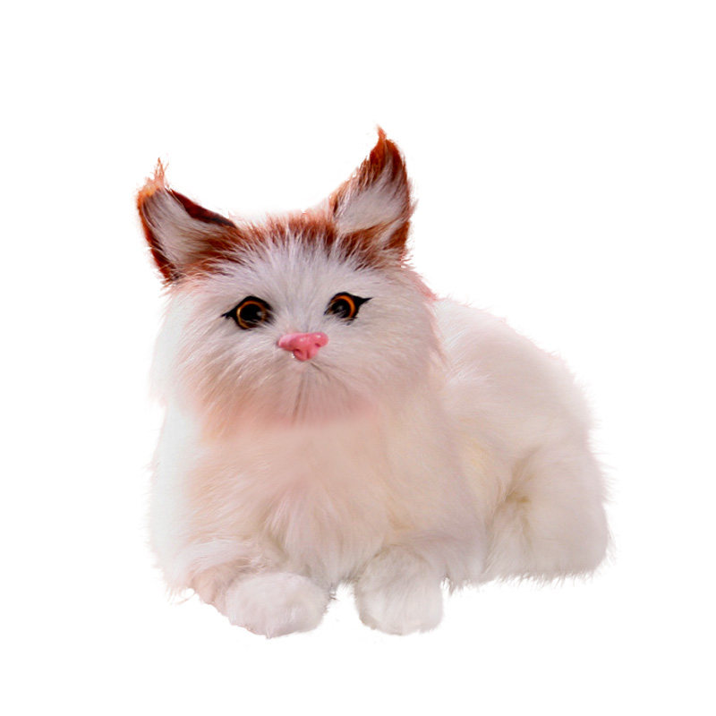 Expedition Craft Simulation Cat Plush Toy - Cute Kitten Ornament