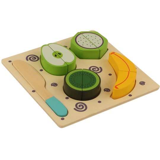 Montessori Wooden Fruits Toy - Educational Play House Toy for Toddlers