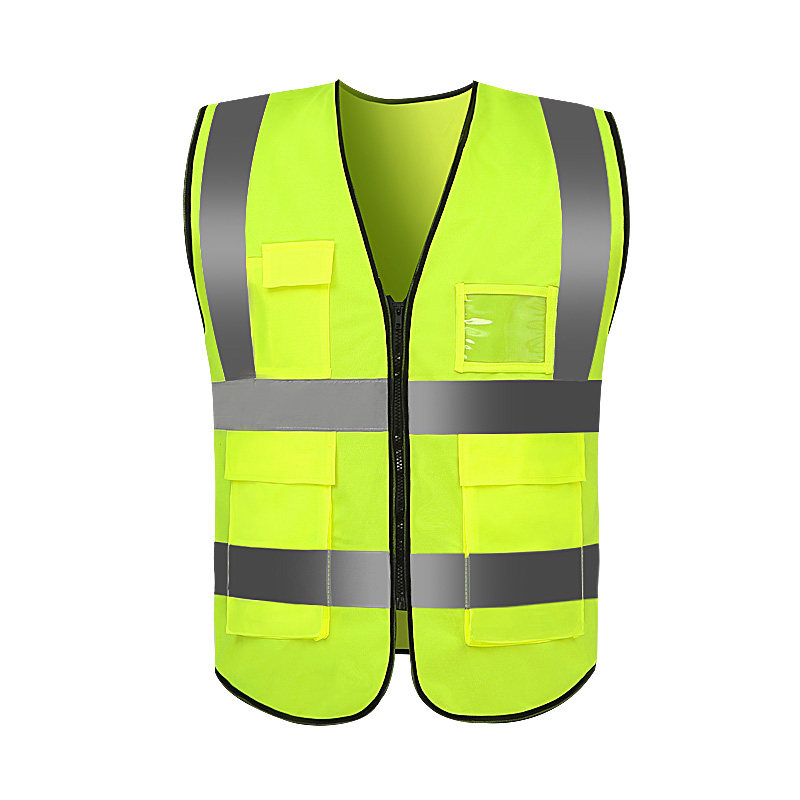 Reflective vest for construction workers - Fluorescent safety clothing ...