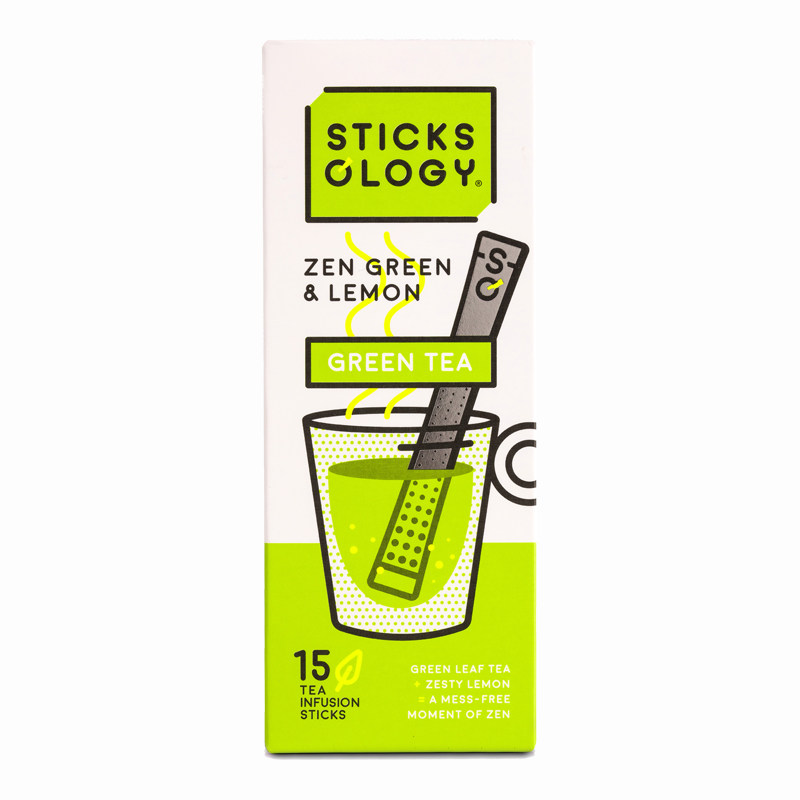 Sticksology Orleji Lemon Green Tea Sticks - Floral Fruity Black Tea