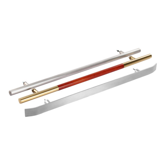 Elevator Handrails - Stainless Steel Solid Handles Arc Flat Handrails ...