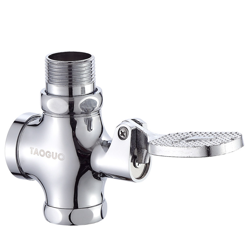 Taoguo foot-operated squat toilet flush valve foot valve stool flush ...