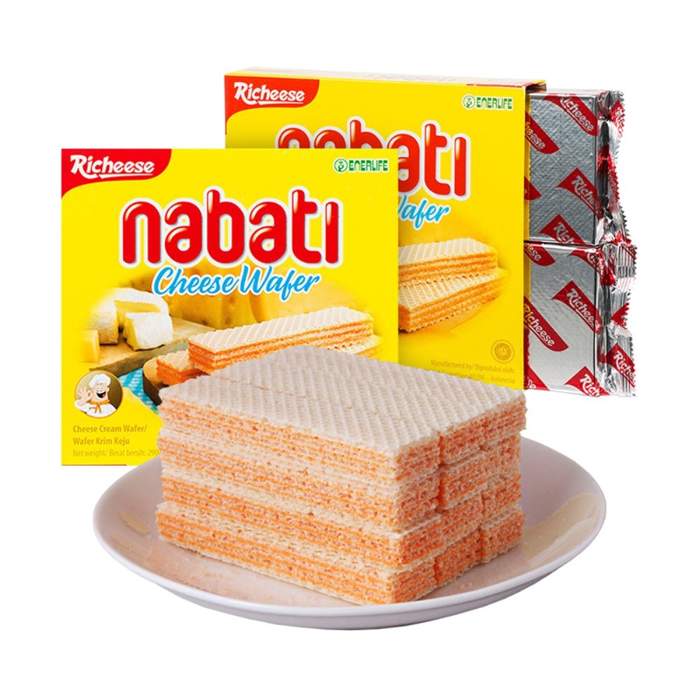 Nabati Cheese Wafer Biscuits 290g Box - Casual Snacks Internet Celebrity