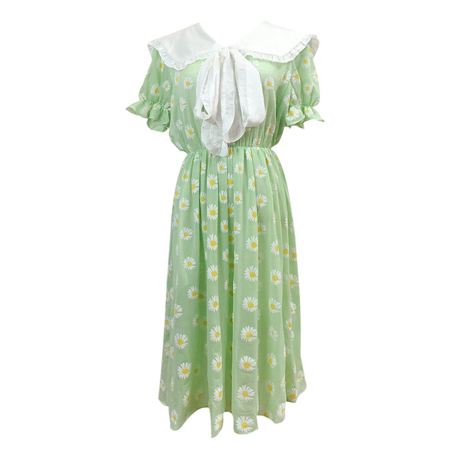 Mori Sweet Little Fresh Fresh Flower Dress Long Summer School Wind Doll ...