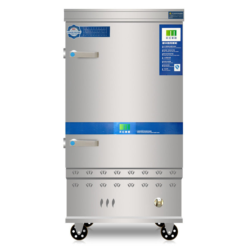 All Stainless Steel Gas Rice Steaming Truck - 10-Plate Commercial Rice ...