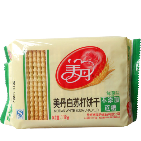 Beijing Specialty Meidan White Soda Biscuits - 118g Fresh Onion Flavor ...