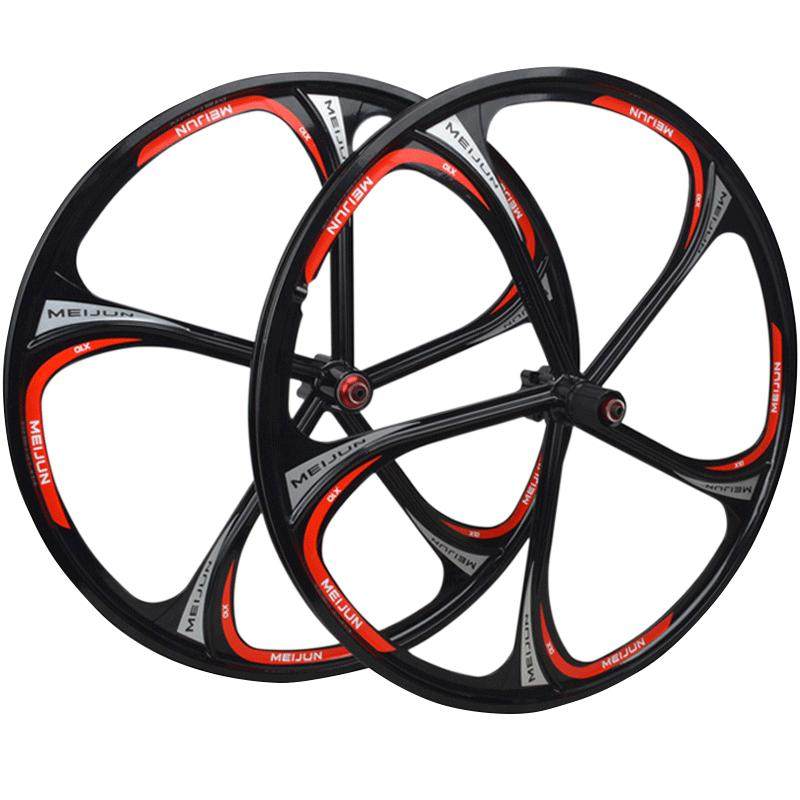 Set roda sepeda gunung miejun 26 inci dengan bantalan terintegrasi, rem ...