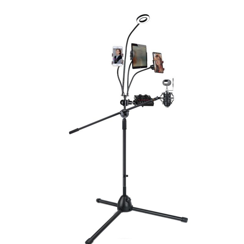 Trépied de pied de microphone lesté professionnel pour scène et sol ...