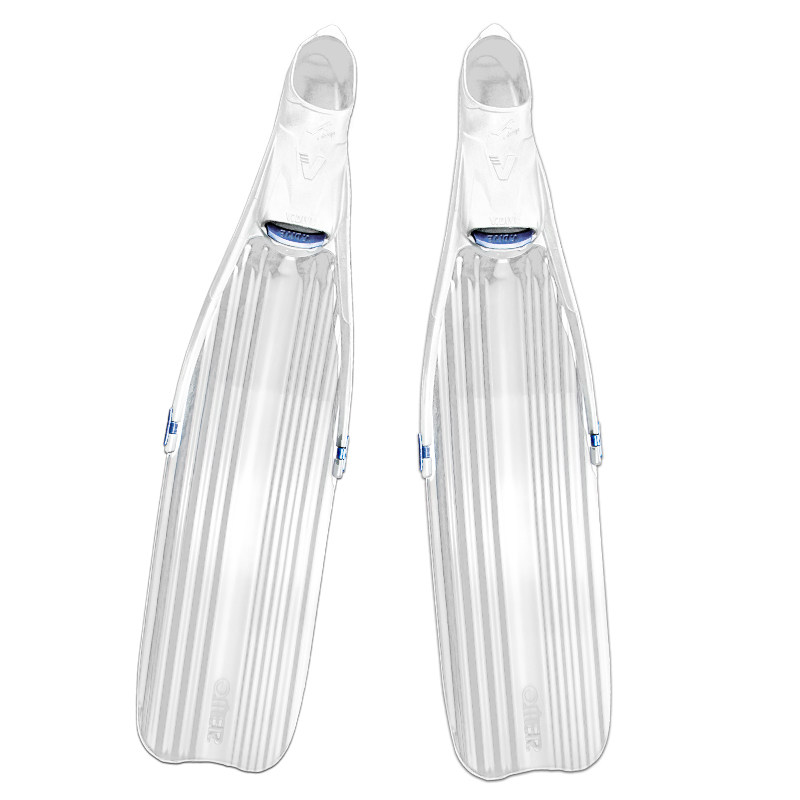 Taiwan Vdive Free Diving Fins Vice - Transparent Long Fins Set with ...