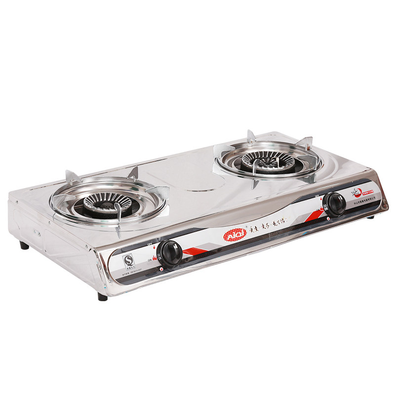 Household Double-Burner Biogas Stove with Energy-Saving Design