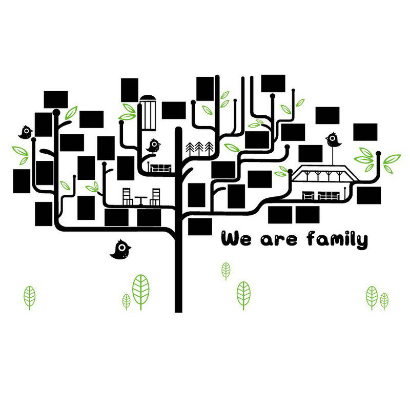 Team Photo Wall Sticker with Tree Design for School, Company, or Office