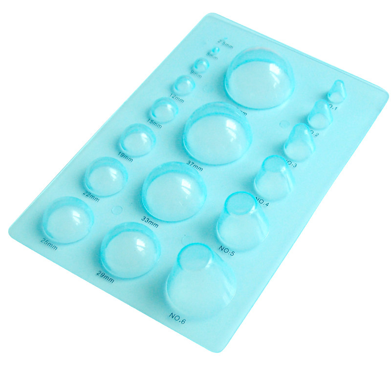 Paper Hemisphere Flower Pot Bell Shape Concave and Convex Device Blue ...