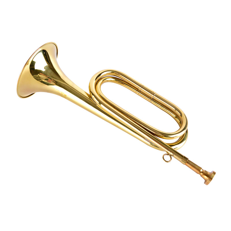 New Treasure Brass Trumpet - Professional Military Bugle - Gold Lacquer ...
