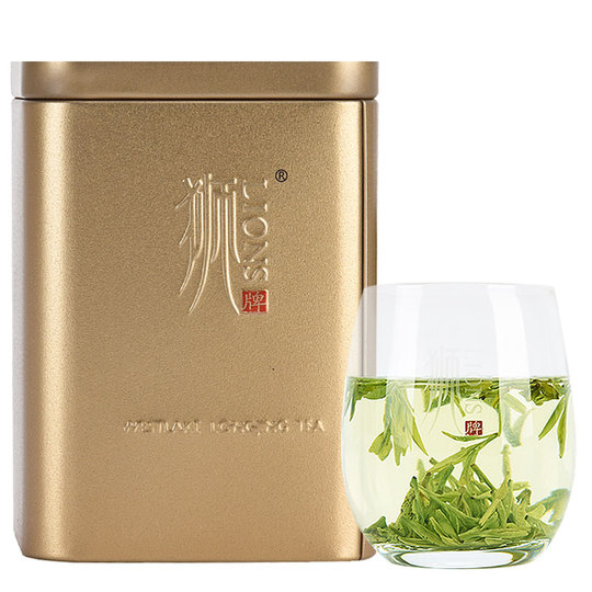 Lion Brand West Lake Longjing Tea - 50g Mingqian Special Grade Green Tea