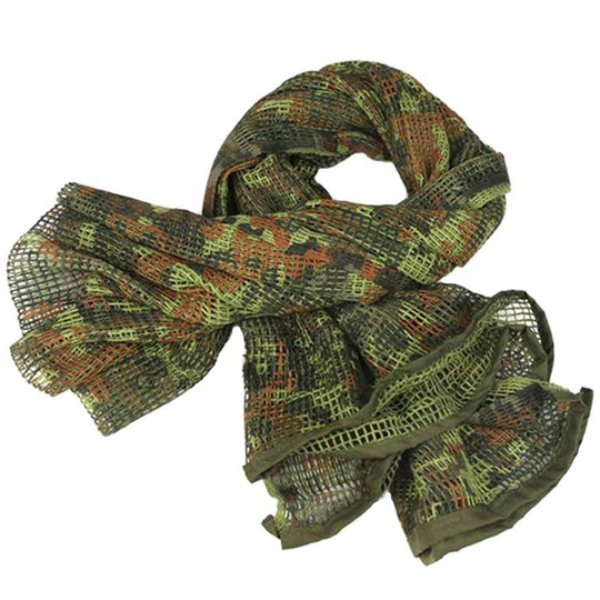 German Mil-Tec Extra Large Pure Cotton Tactical Camouflage Mesh Scarf