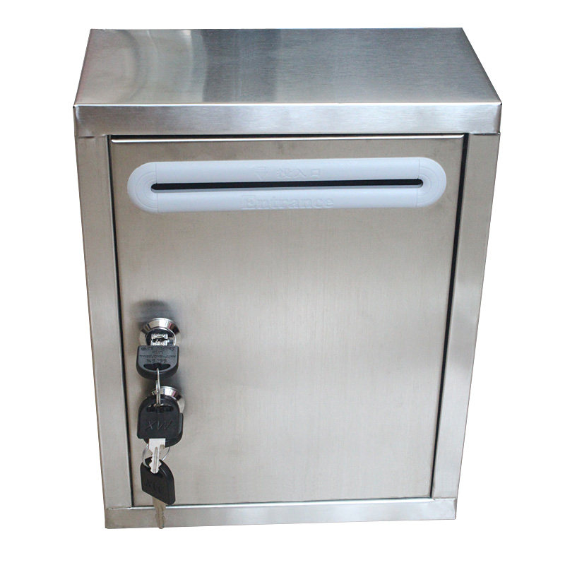 Xingkunpeng Double Lock Stainless Steel Suggestion Box - Key, Padlock ...