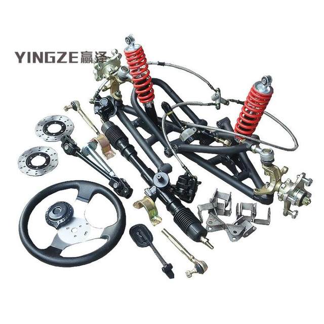 ATV four-wheel motorcycle homemade steel pipe go-kart modified front ...