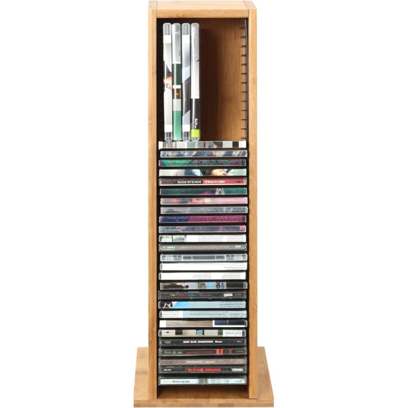 Juyang CD Rack DVD Storage Rack - PS4 Game Disc Organizer Blu-Ray Vinyl ...