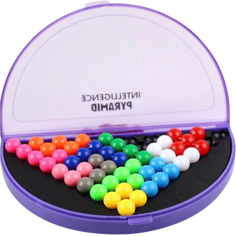 Wisdom Pyramid Toy Puzzle for Children | Magic Beads Game for Brain ...