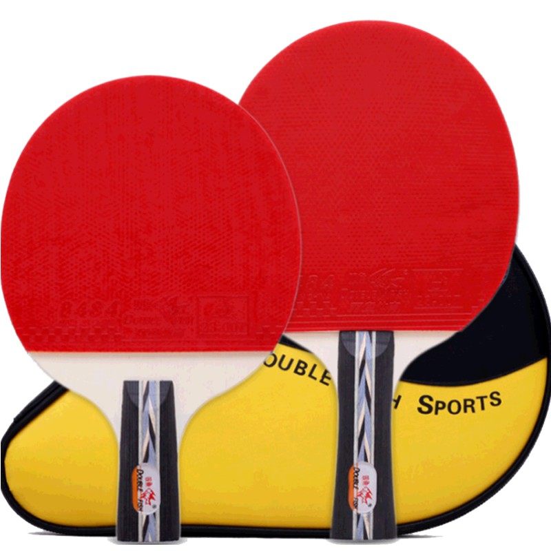 Table Tennis Racket Set for Beginners - Offensive Style, Long and Short ...