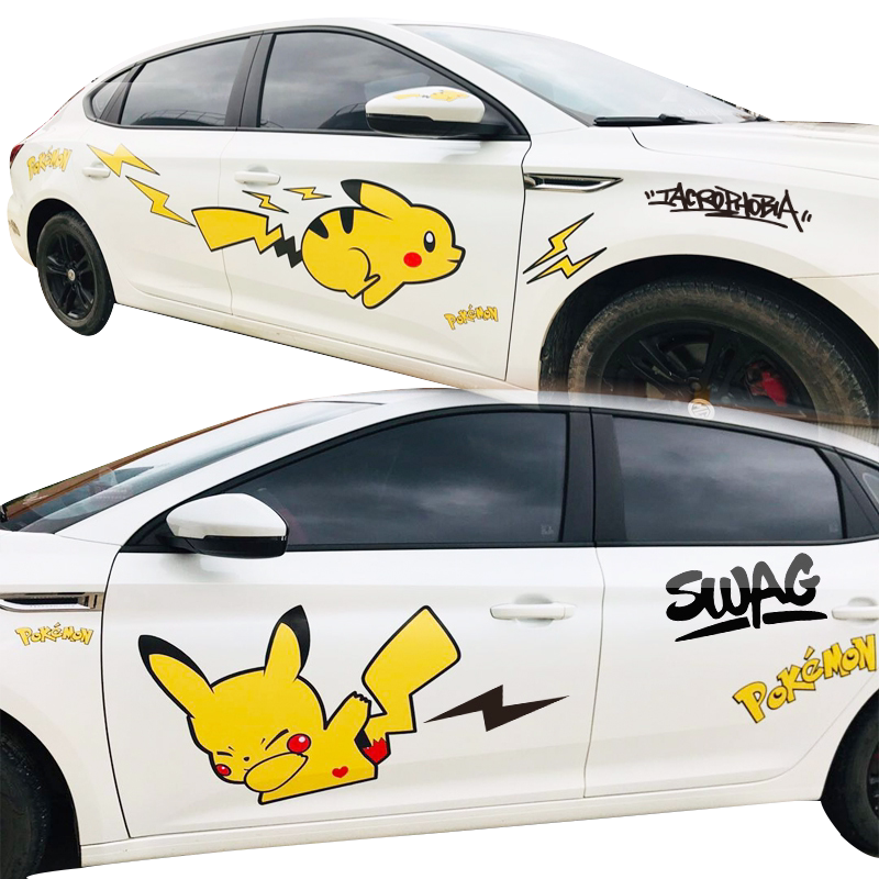 Dgear Pikachu Car Body Sticker - Cute Cartoon Design