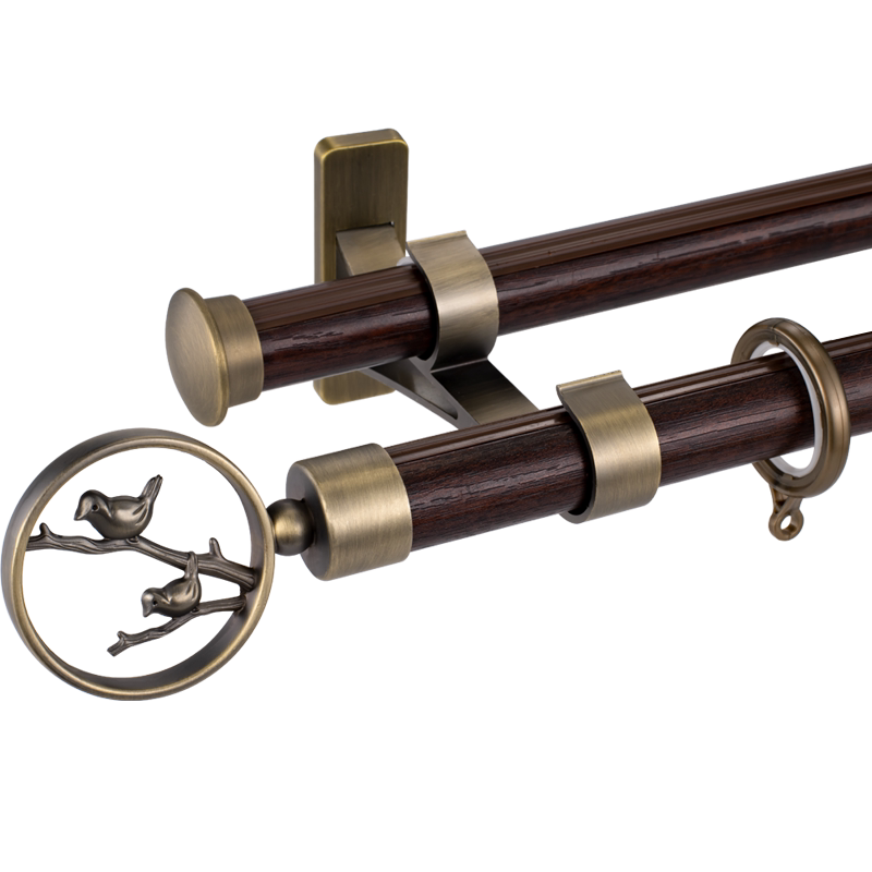Zhishang New Chinese Curtain Rod - Roman Rod Single and Double Rod ...