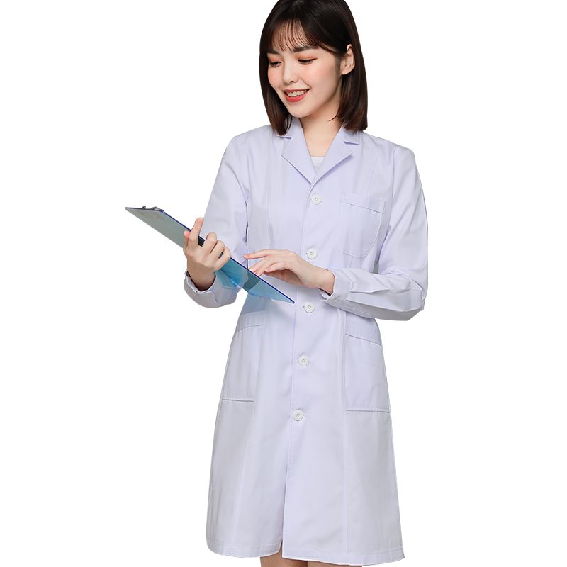 White Coat: Long-Sleeved Doctor's Coat - Lab Coat for College Student ...