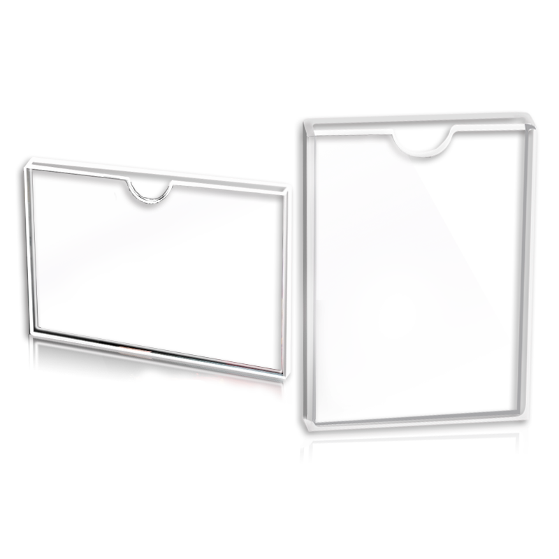 Acrylic A4 Card Slot - Transparent Box for Photo Display and Paper Insert