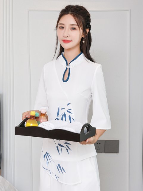 White top Super fairy temperament Ear picker Chinese beauty salon ...