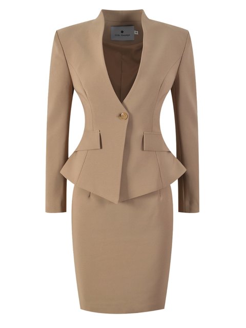 High-End Business Attire, Goddess Style Workplace Suit, Slim Suit, Thin ...