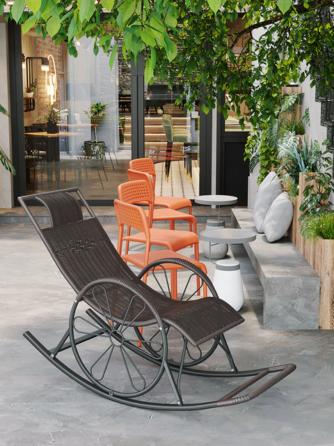 Summer vine chair rocking chair home rocking chair adult Xiaoyao chair ...