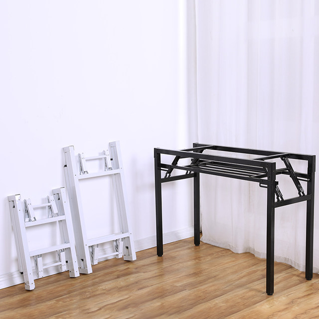 Simple folding table leg frame folding table leg wrought iron frame ...