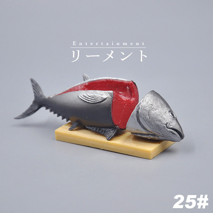 Kaiyodo Miniature Tuna Cutting Set - DIY Scene & Photography