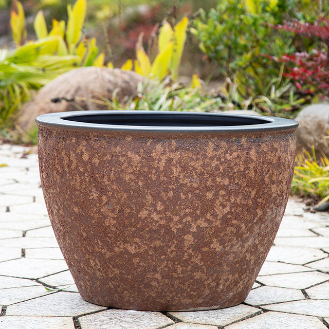 Jingdezhen ceramic fish tank fish basin calligraphy and painting tank ...