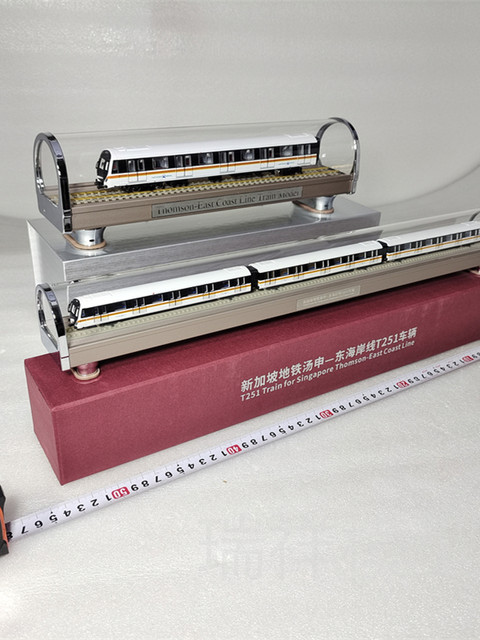 Singapore R151 Long Lumpur MRT Metro Tangshen T251 alloy train model HO ...
