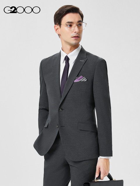 G2000 men's clothing spring and autumn business slim tailoring printed ...