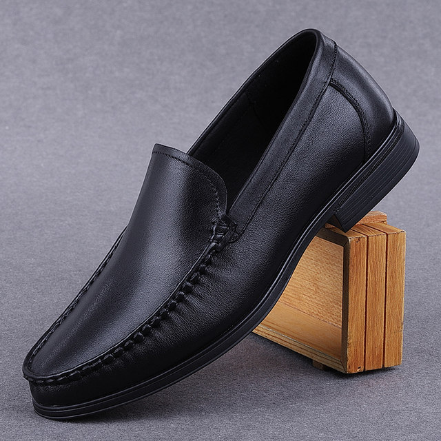 Foreign trade men's shoes spring and autumn men's genuine leather ...