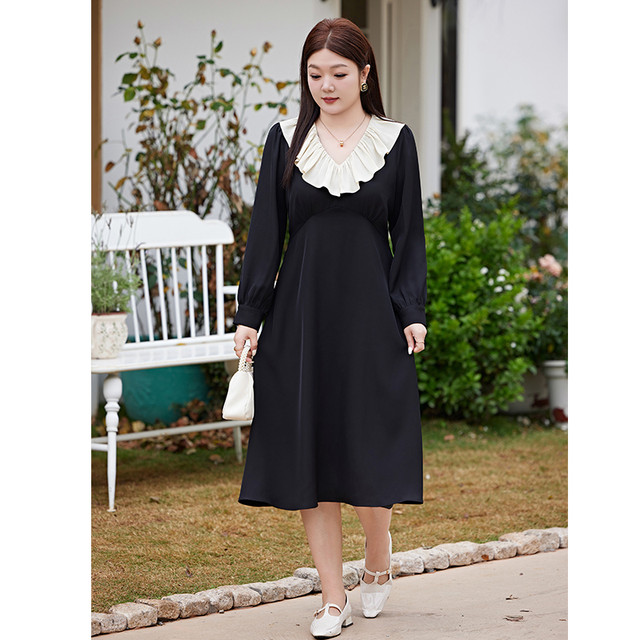 2024 Autumn, new temperament V -neck lotus long -sleeved long -sleeved ...