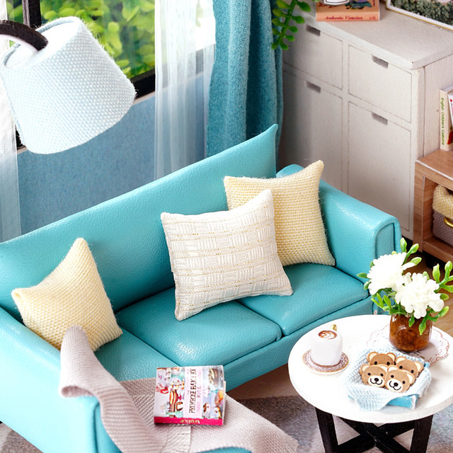 Wisdom house diy hut handmade small house wooden model assembled toy ...