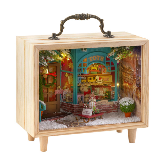 Wisdom house diy hut handmade small house wooden assembled building ...