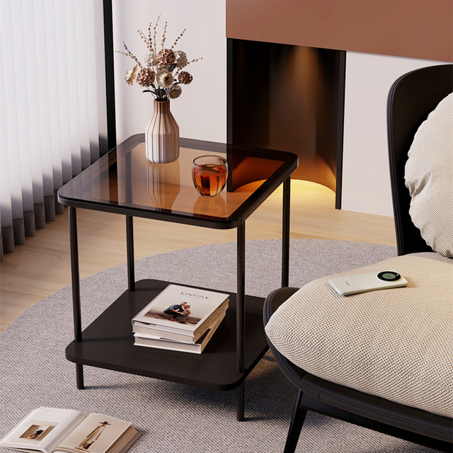 Light luxury side table, simple sofa, side cabinet, office coffee table, living room small table ...