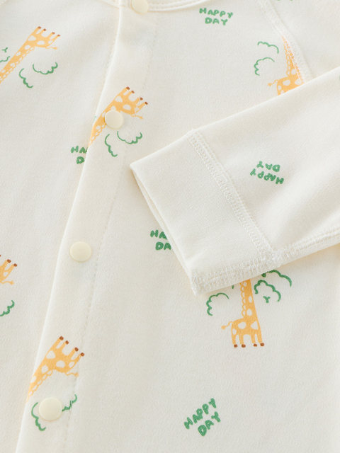 Newborn baby pure cotton onesie baby pajamas crawling clothes home ...