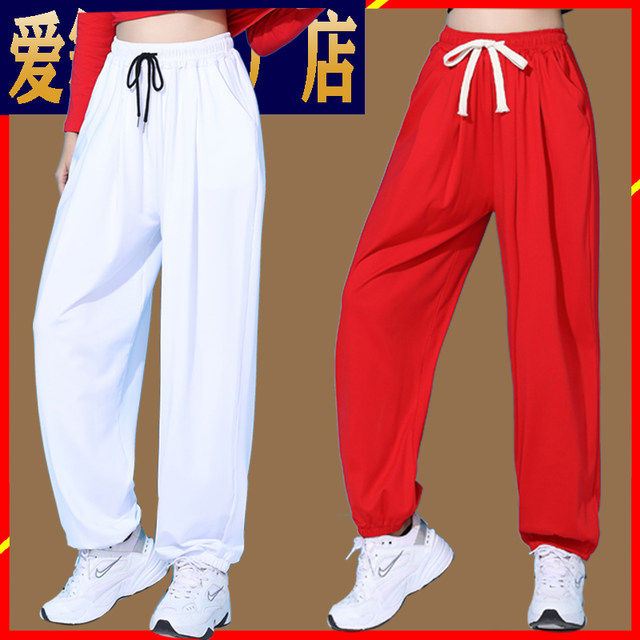 Square dance practice pants, loose sports pants, spring and summer ...