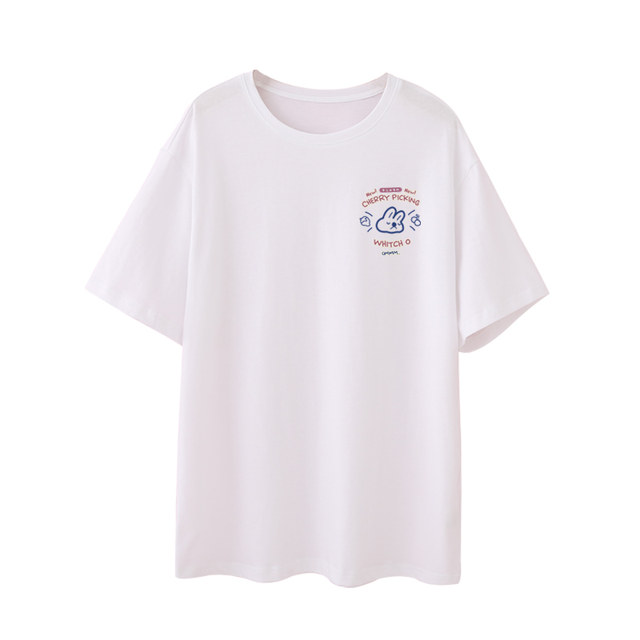 Mizi Banner Short -sleeved T -shirt Female Summer 2024 New Printing ...