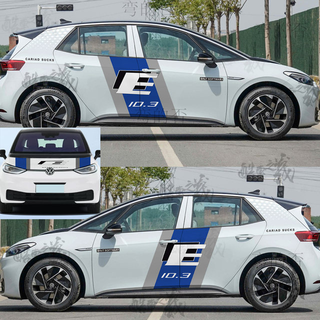 Suitable for Volkswagen ID3 car stickers ID4 BYD Seagull Dolphin Leopard Yuan AIONY modified car ...