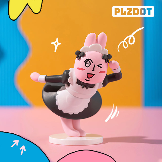 PLZDOT Official Genuine Pink Rabbit My Friend Series Blind Box Figure ...