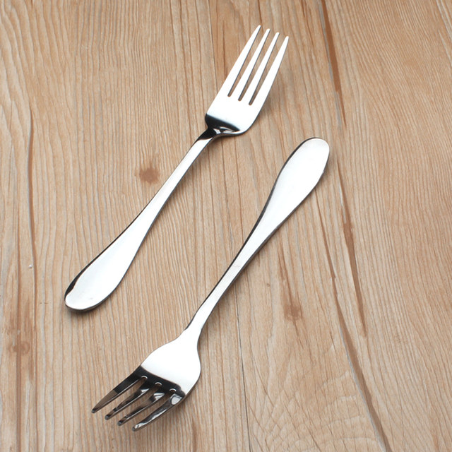 Stainless steel thickened cute fork Western fork dessert fork tea fork ...
