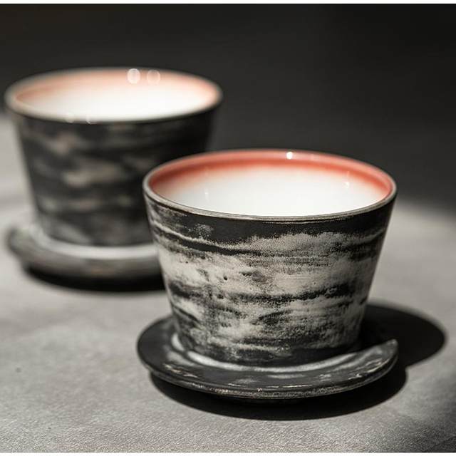 Tai Mo X Luoshan has a flat ceramic filter cup Qu Shui filter cup hand ...