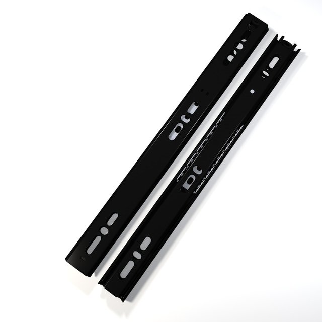 Two-section drawer rail desk keyboard slide small three-section mural ...